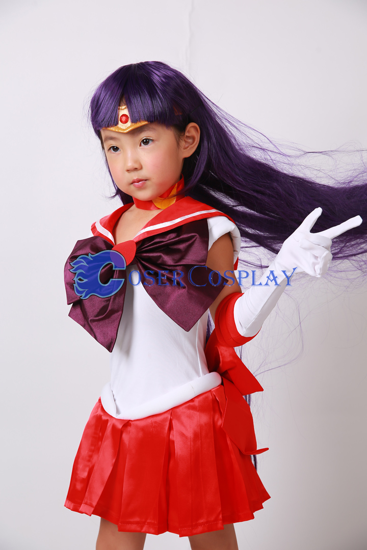 Sailor Moon Crystal Sailor Mars Hino Rei for Kids Cosplay Costume ... Sailor Moon Crystal Sailor Mars Hino Rei for Kids Cosplay Costume ...